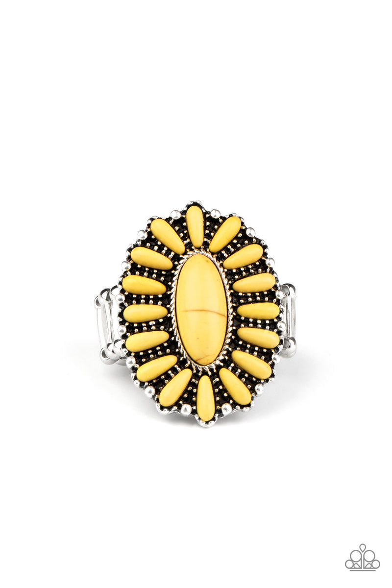 Paparazzi - Cactus Cabana - Yellow Ring – Klassy Jewelz Boutique